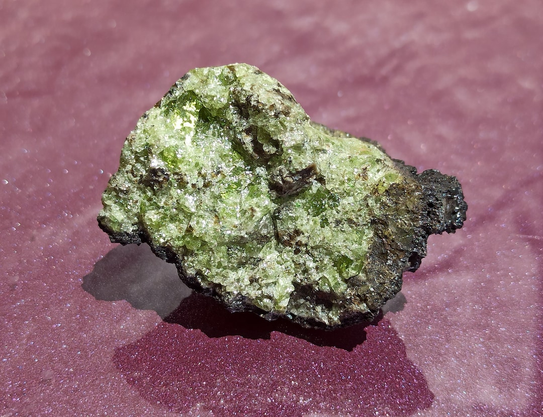RARE Olivine Stone, Raw Olivine Crystal, Raw Olivine Mineral, Olivine ...
