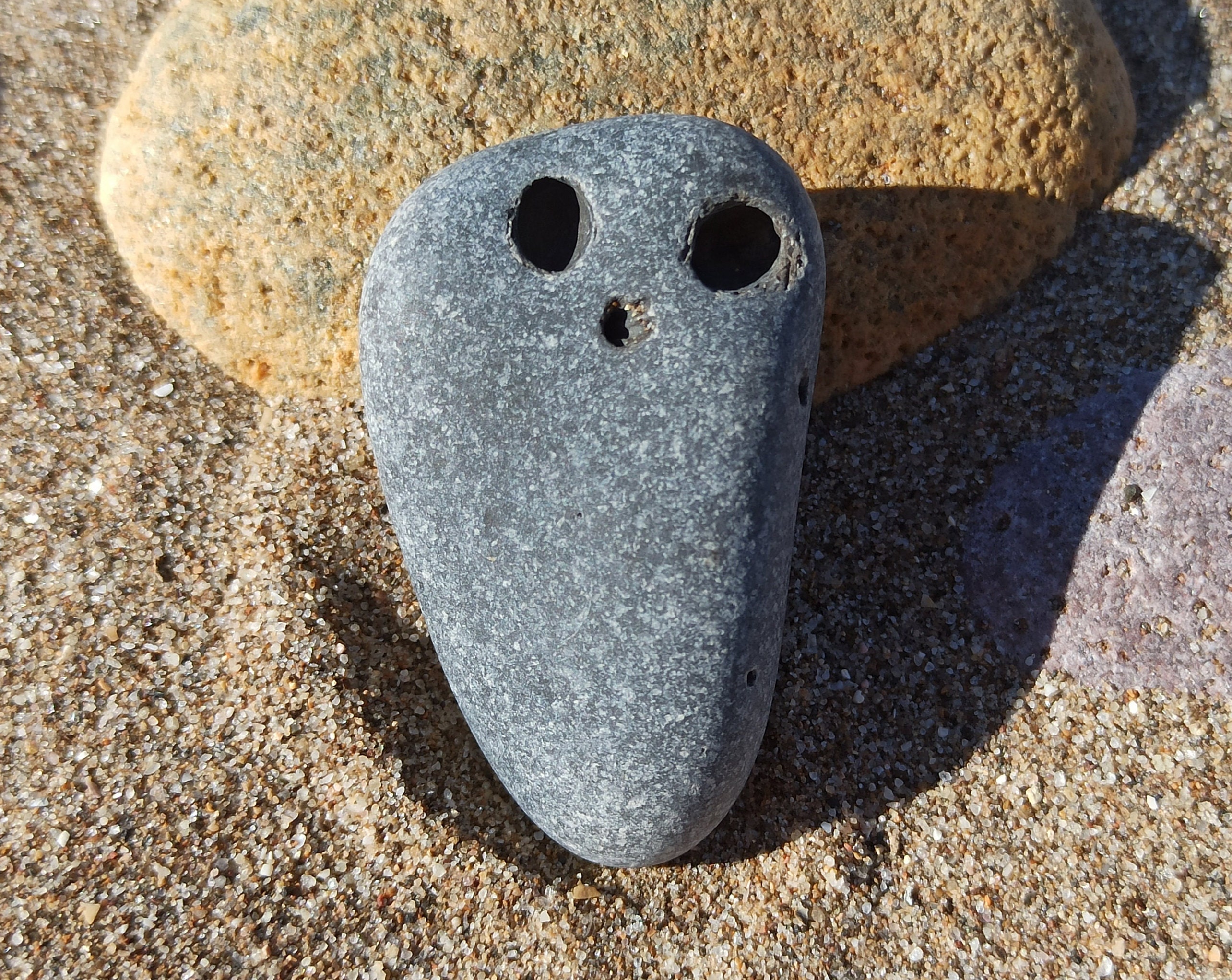 Head Shaped Stone, Chicken God Stone Ghost Stone, Big Mouth and Eyes ...