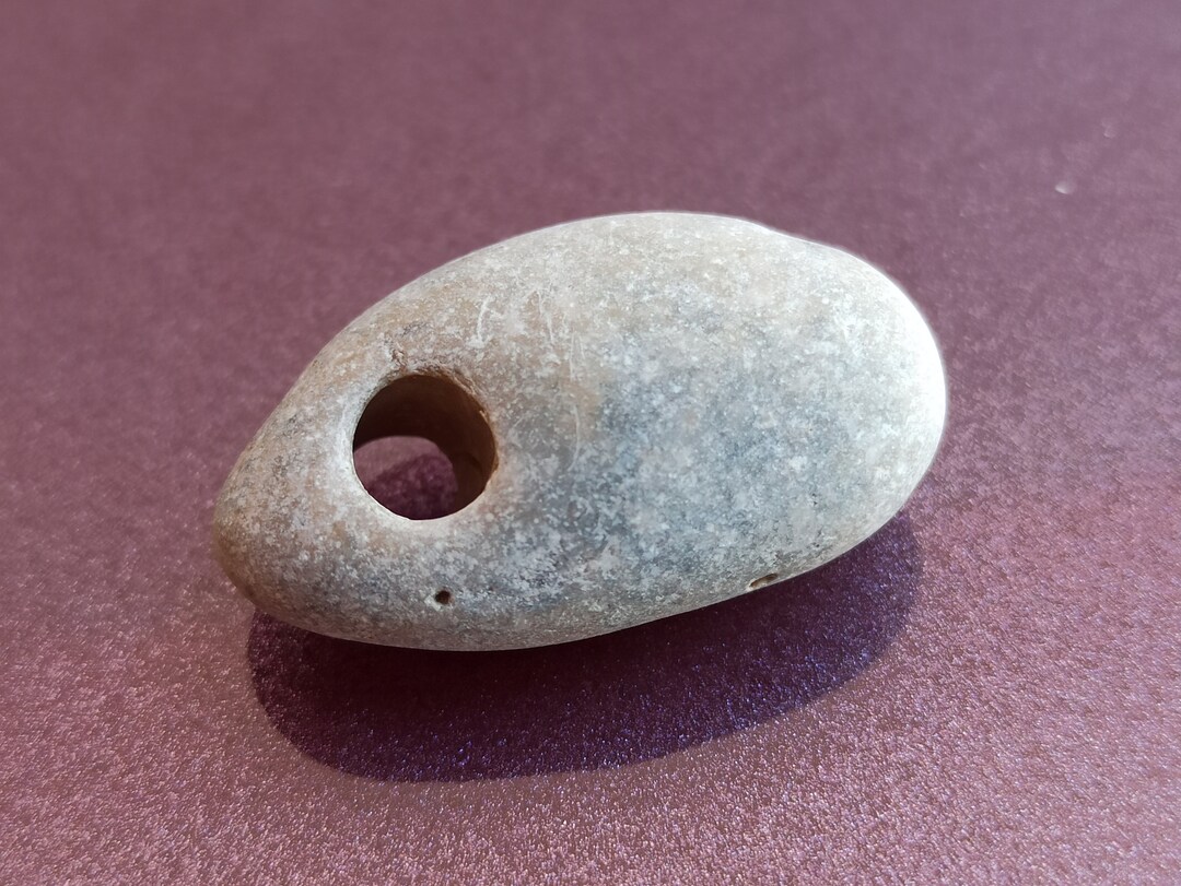 Chicken God Stone, Wishing Stone, Irish Hag Stone, Wish Stone, Holy ...