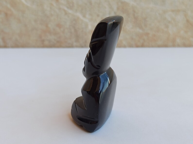 Black Obsidian Inca God Figurine: Hand Carved Crystal Sculpture - Etsy ...