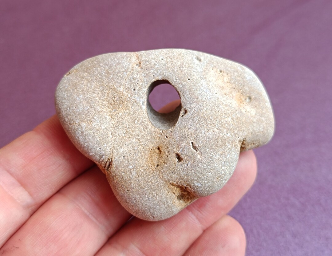 Chicken God Stone, Wishing Stone, Irish Hag Stone, Wish Stone, Holy ...