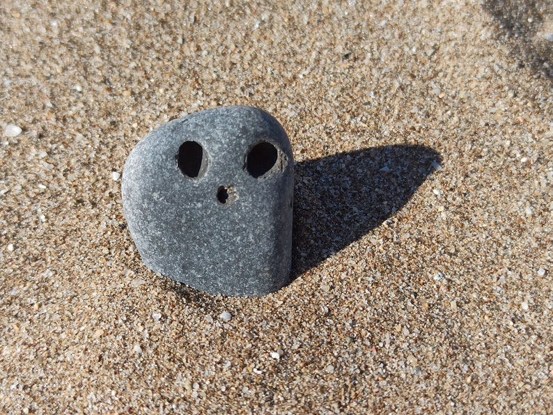 Head Shaped Stone, Chicken God Stone Ghost Stone, Big Mouth and Eyes ...