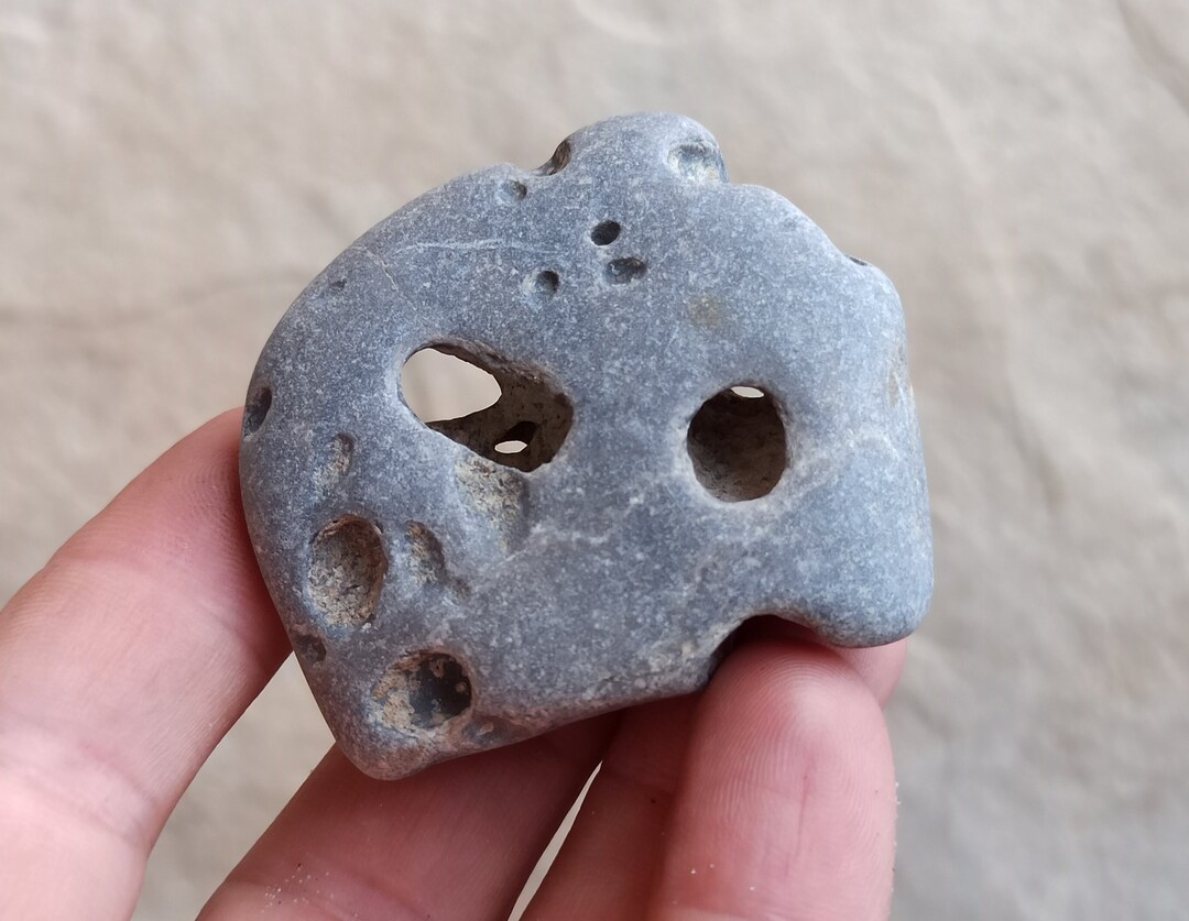 Chicken God Stone, Wishing Stone, Irish Hag Stone, Wish Stone, Holy ...