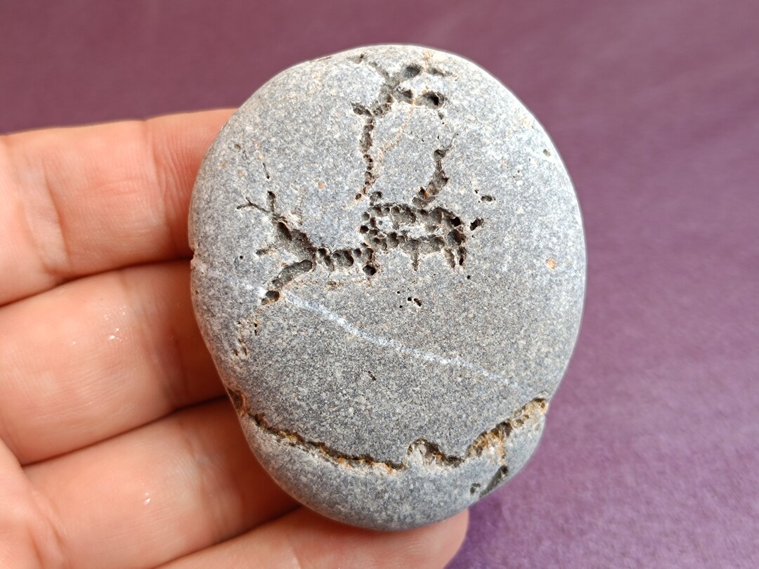 Crab Natural Pattern Stone, Chicken God Stone, Natural Pattern, Wishing ...