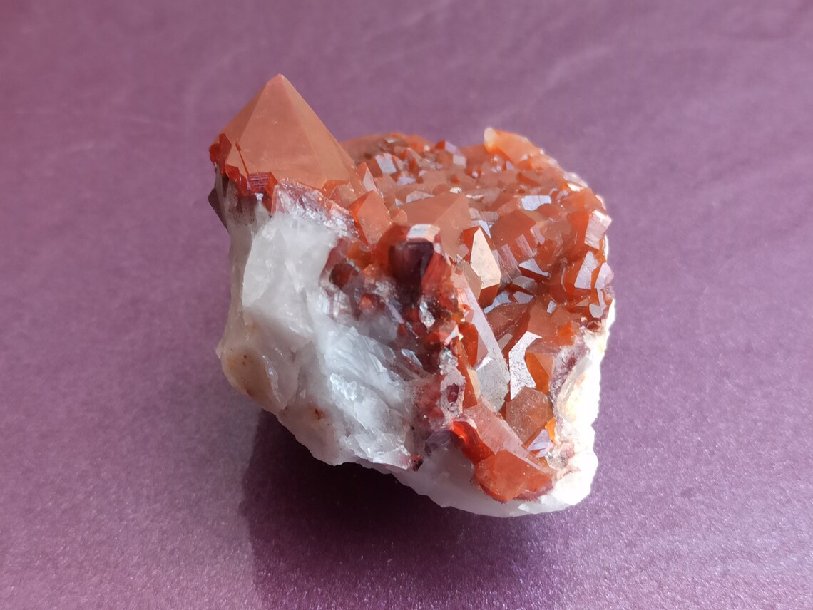 Rare Eisenkiesel Quartz Crystal: Raw Jacinta De Compostela Geode ...