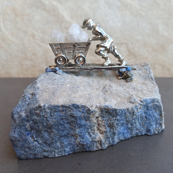 Miner Figurine - Etsy