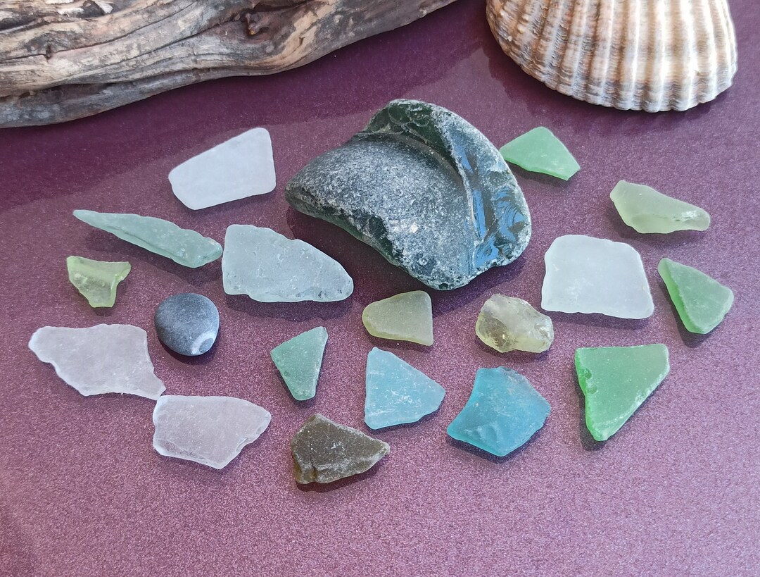 Beach Glass Pieces, Beach Treasures, Beach Glass, Sea Glass, Lucky Sea ...