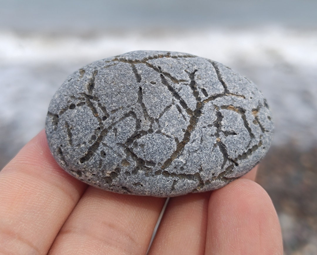 Sea Wish Stone: Natural Pattern Anti-stress Amulet - Etsy