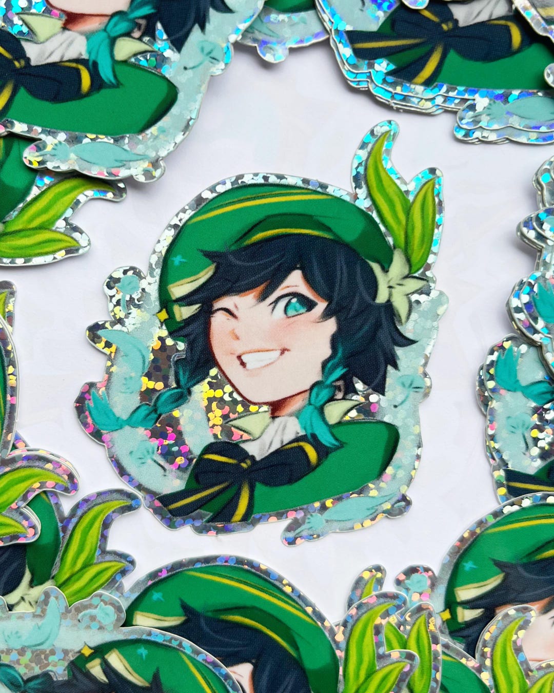 Venti - Genshin Impact - Glitter Sticker - Etsy