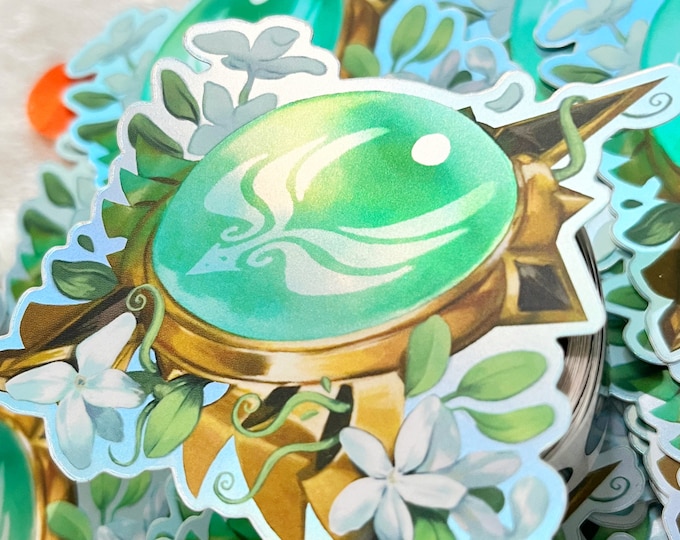 Anemo Vision Sticker - Genshin Impact - Etsy