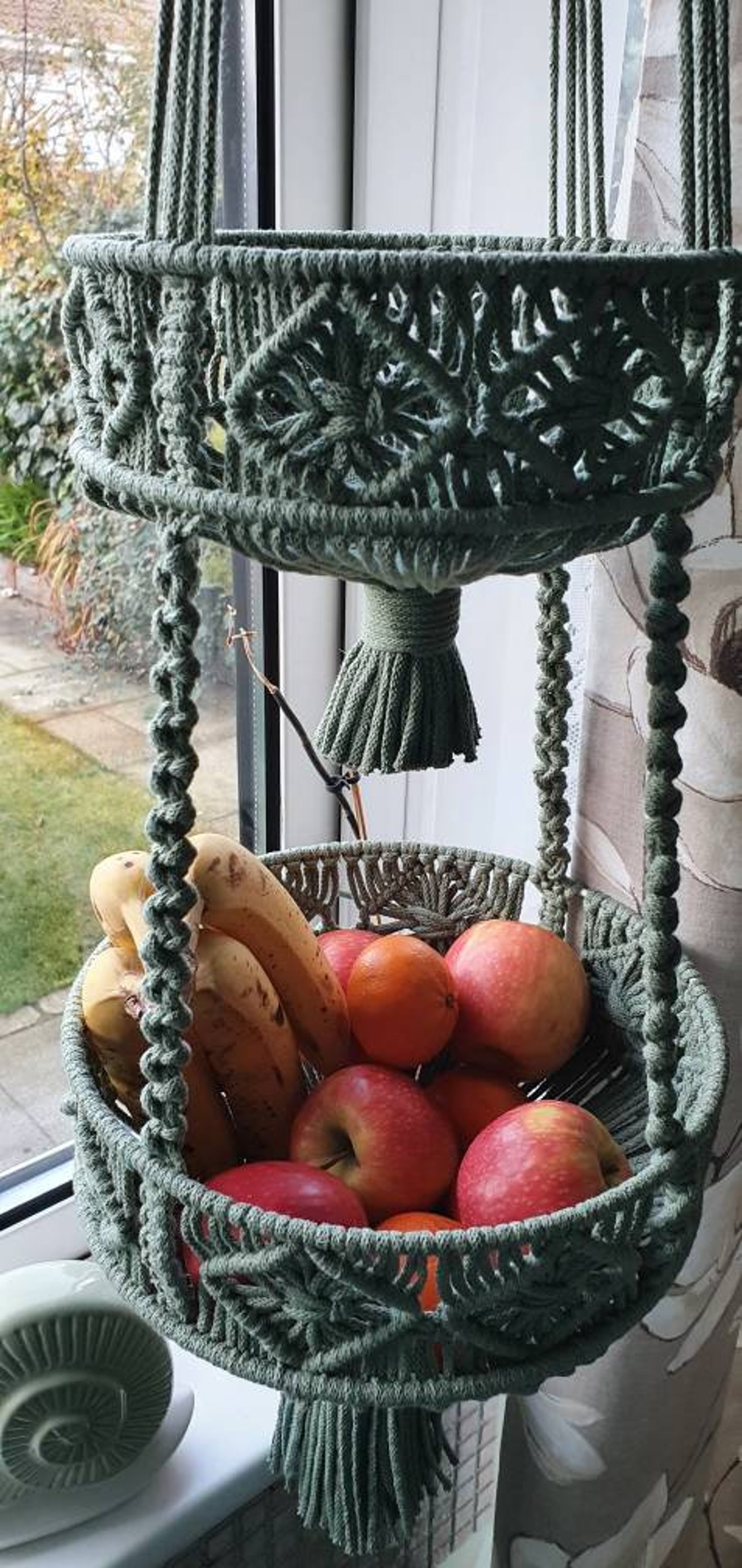Macrame Fruit Hanger - Etsy