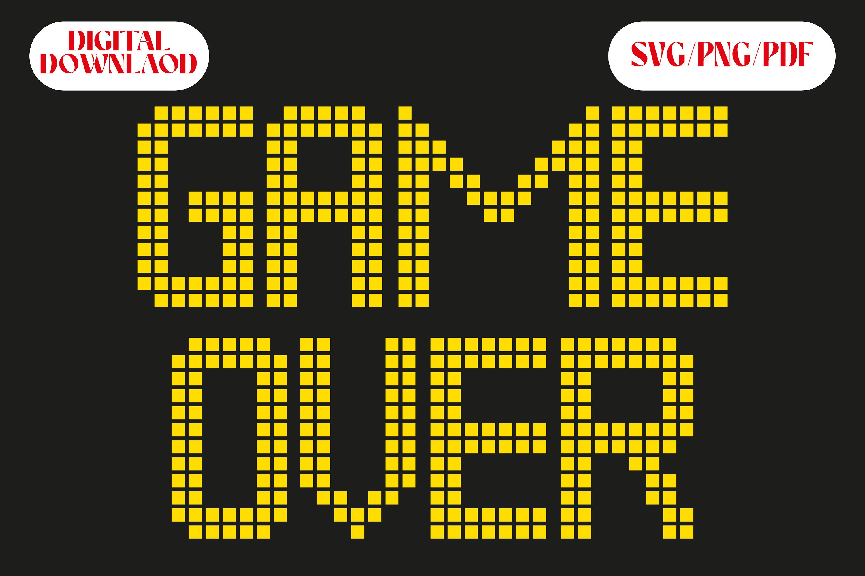 Pixel Alphabet Svg Gamer Letters and Numbers Svg Png Pdf - Etsy