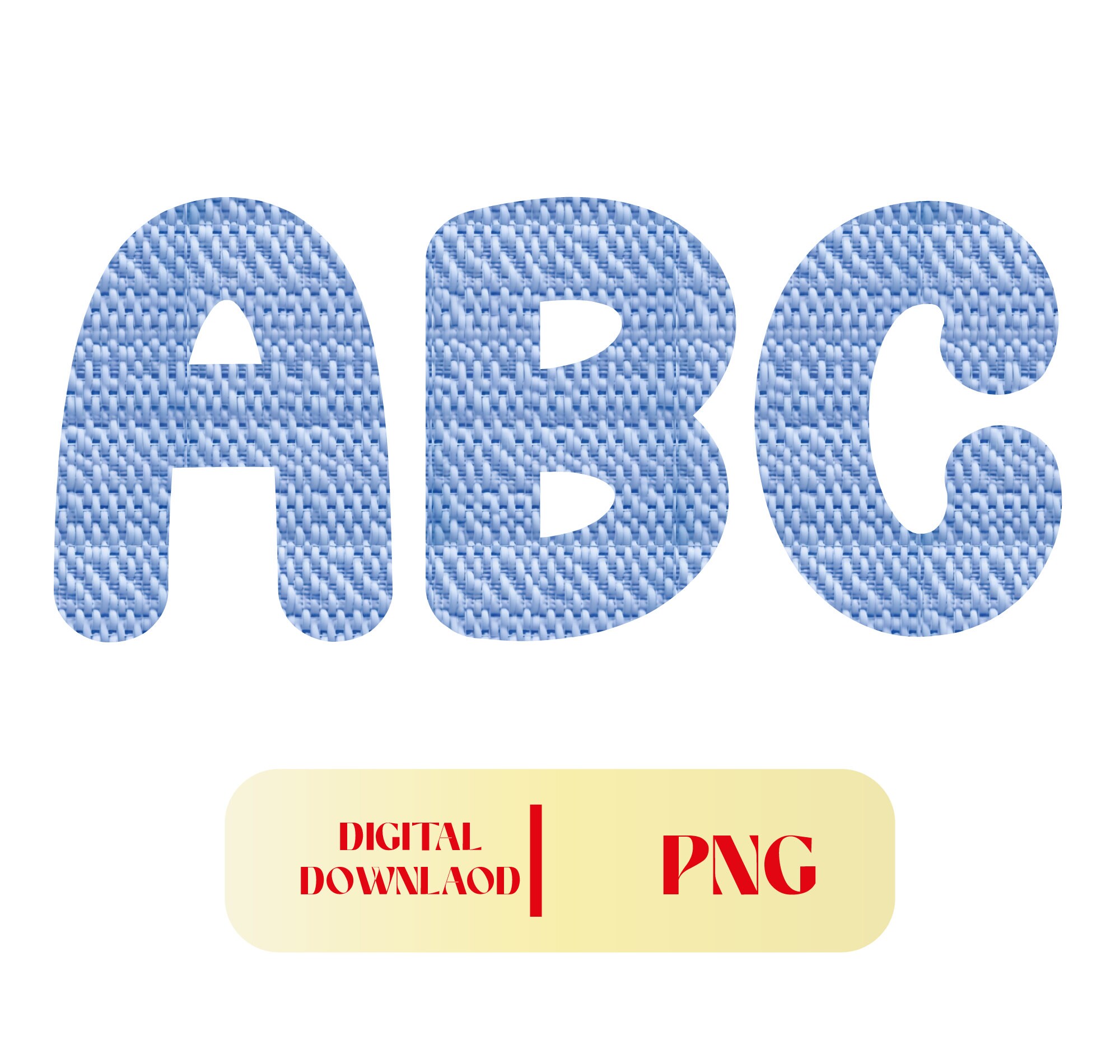 Faux Embroidery Alphabet PNG Faux Embroidery Numbers PNG - Etsy