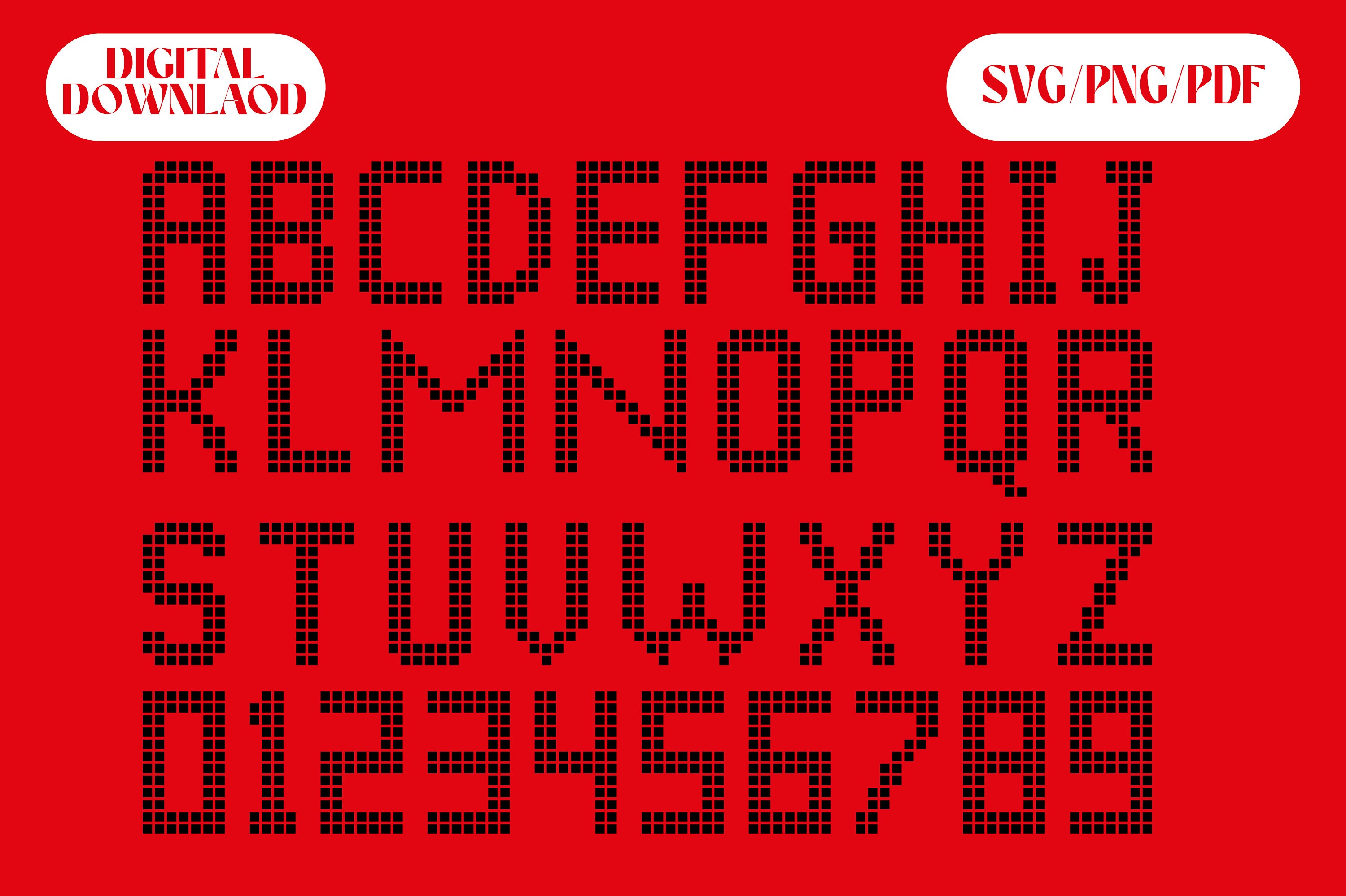 Pixel Alphabet Svg | Gamer Letters and Numbers Svg Png Pdf - Etsy