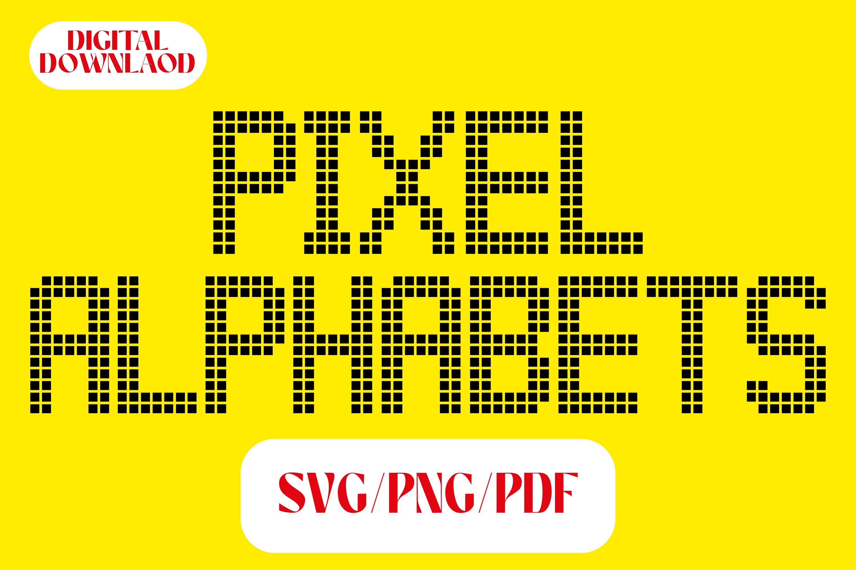 Pixel Alphabet Svg Gamer Letters and Numbers Svg Png Pdf - Etsy