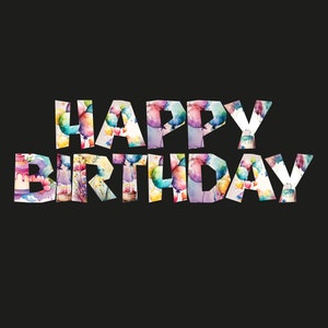 Watercolor Letters and Numbers PNG: Birthday Font (digital Download) - Etsy