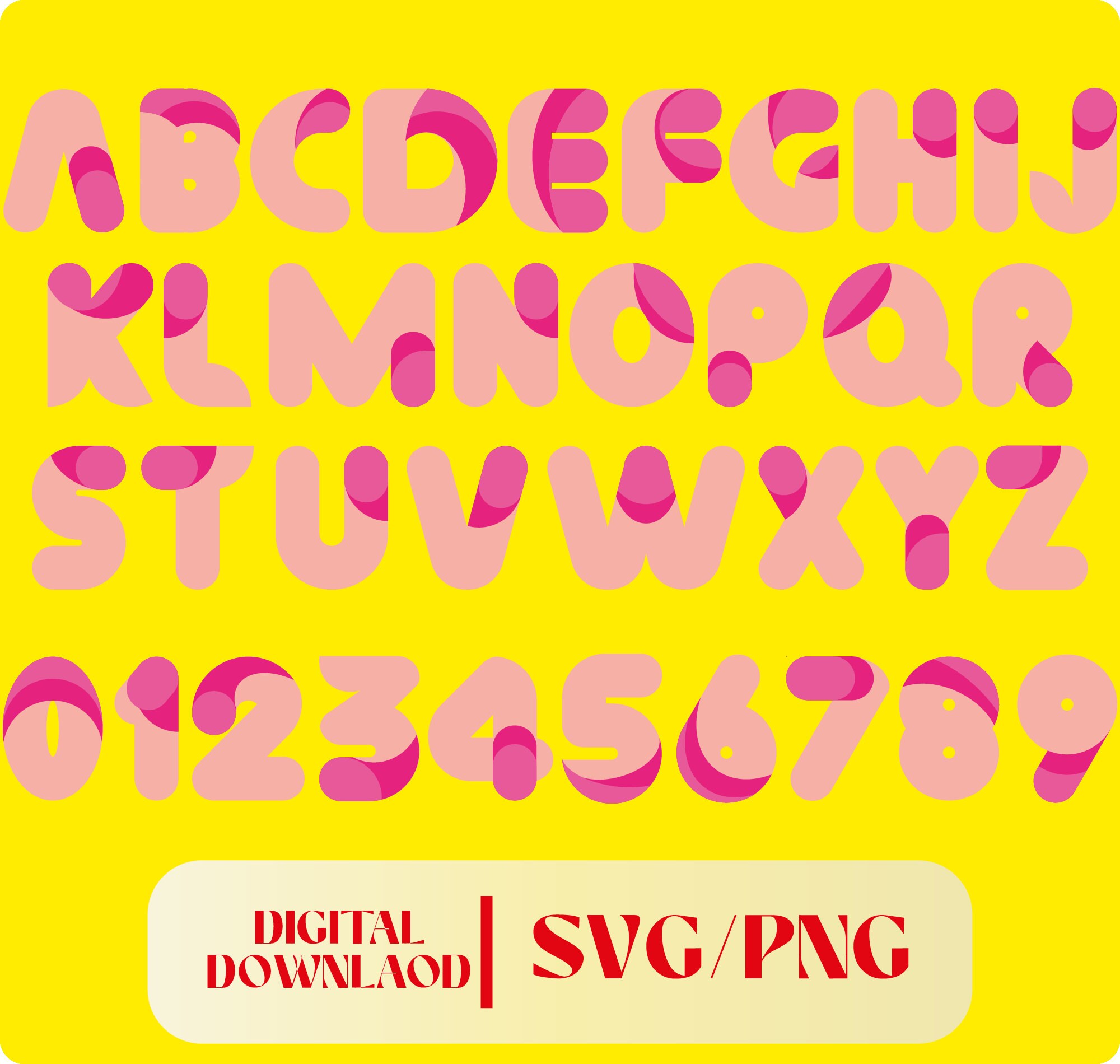 Color Alphabet SVG Anf PNG Color Font Svg Birthday Letters - Etsy Canada