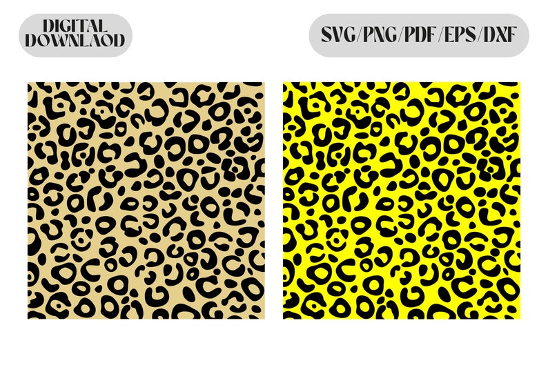 Leopard Pattern Svg | Cheetah Pattern Svg, Png, Dxf, Eps, Pdf - Etsy
