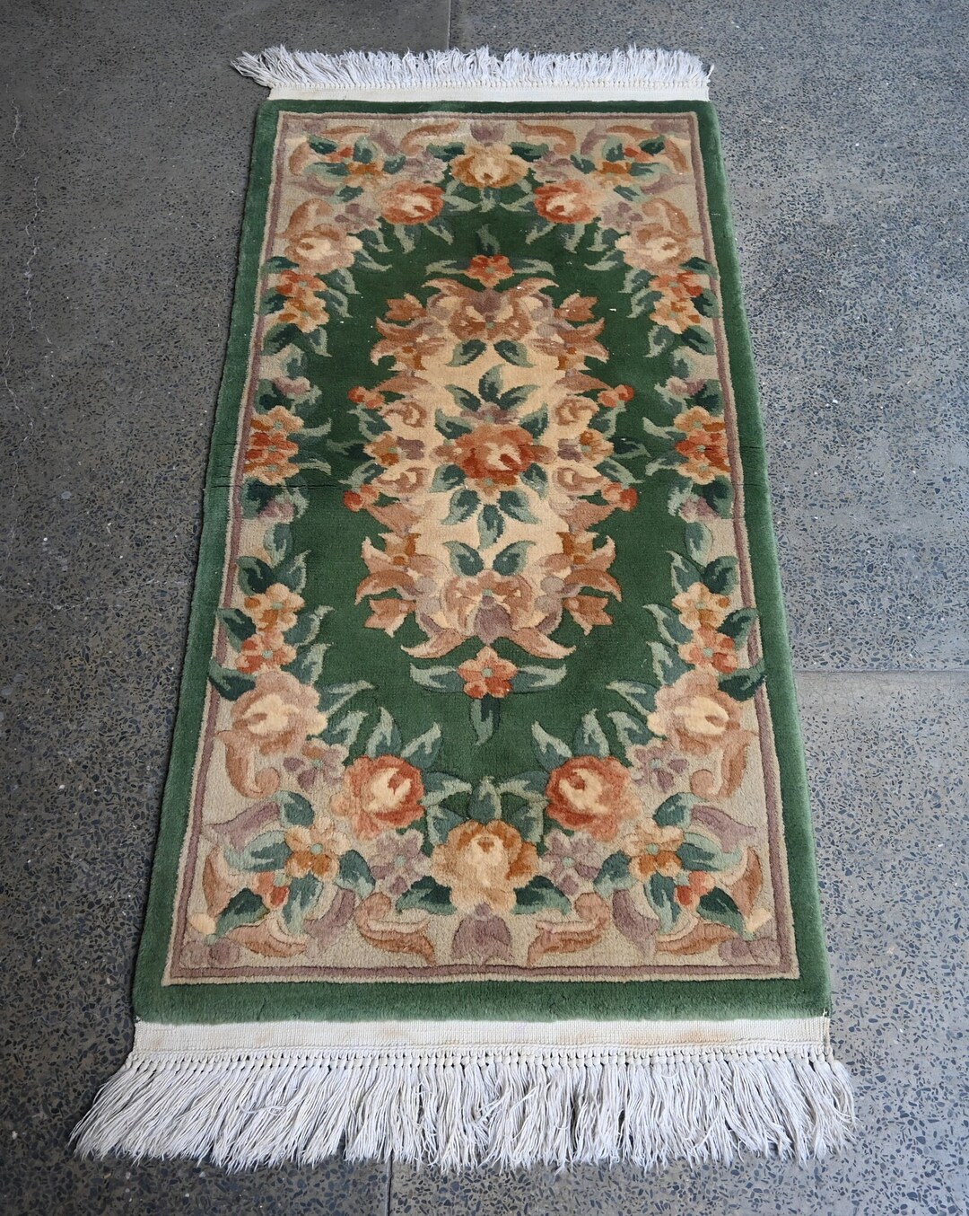 Vintage Handmade Chinese Carpet , Chinese Rug , Vintage Chinese, China ...