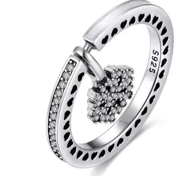 Snowflake Ring - Etsy UK