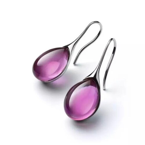 BLUE DROP EARRINGS Earrings Navy Blue Earrings Gift for - Etsy