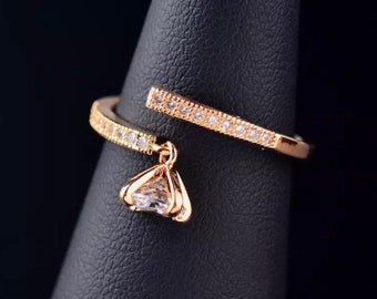 Gold Dangle Rings | Etsy