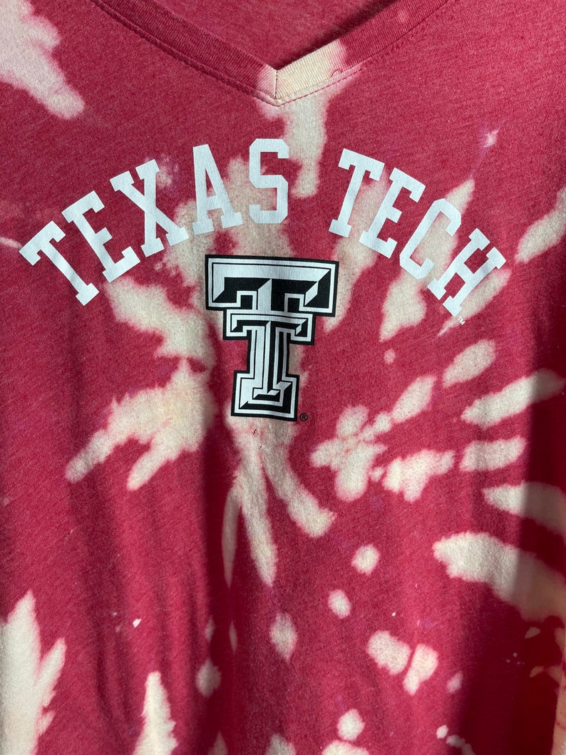 Bleached Vintage TEXAS TECH T-shirt - Etsy