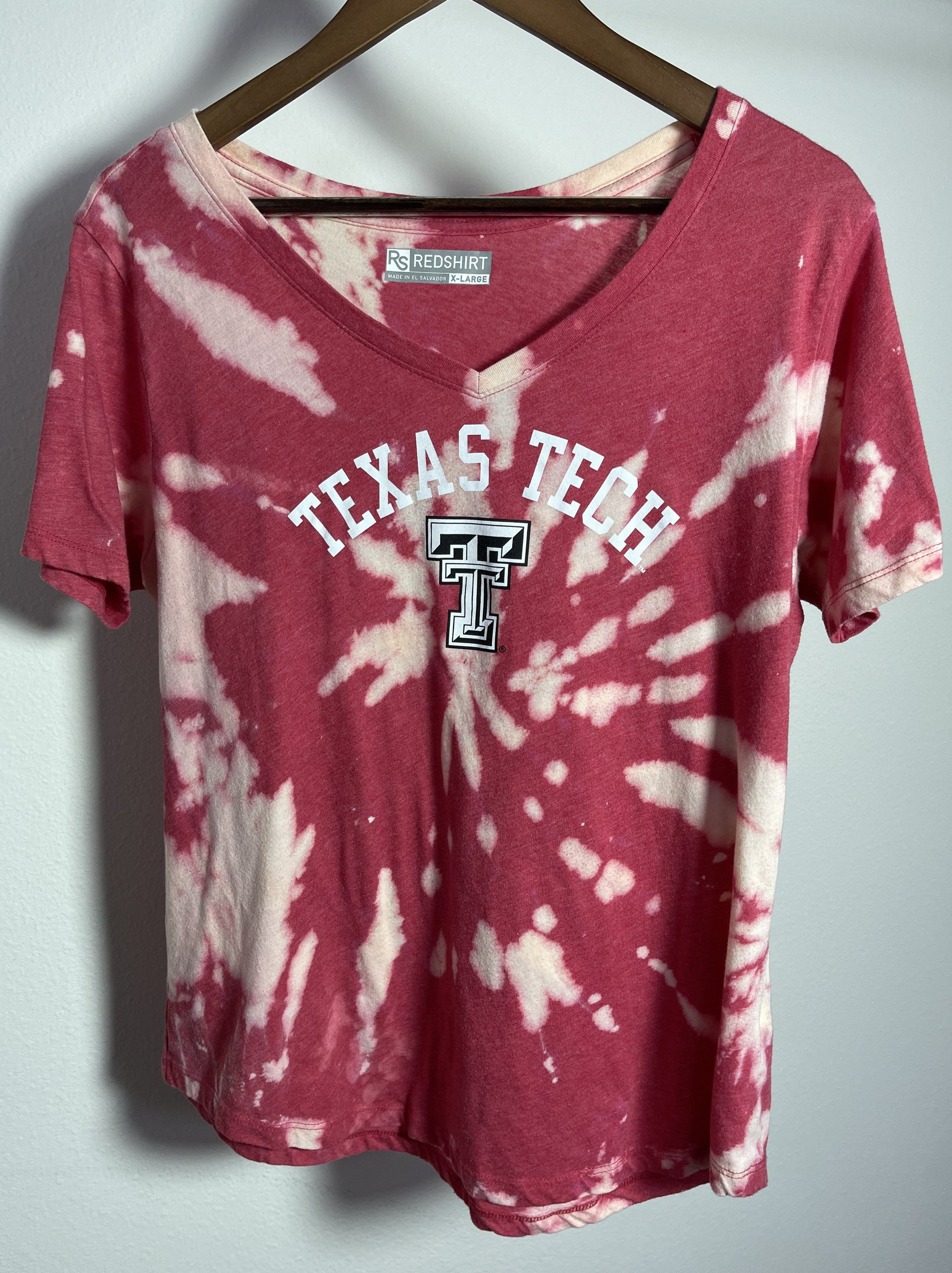 Bleached Vintage TEXAS TECH T-shirt - Etsy