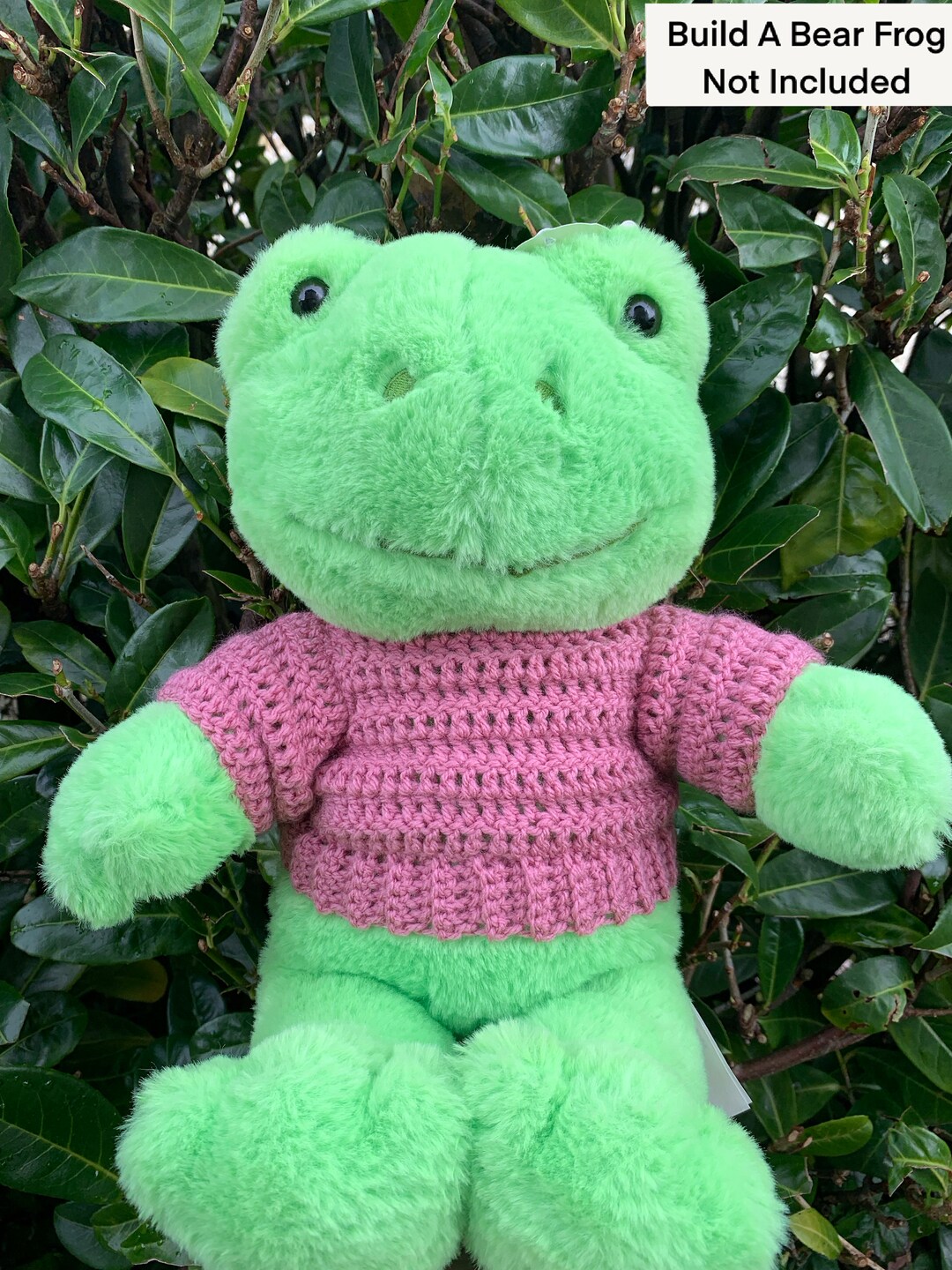 Crochet Build A Bear Spring Green Frog, Spring Pink Frog Jumper *build ...