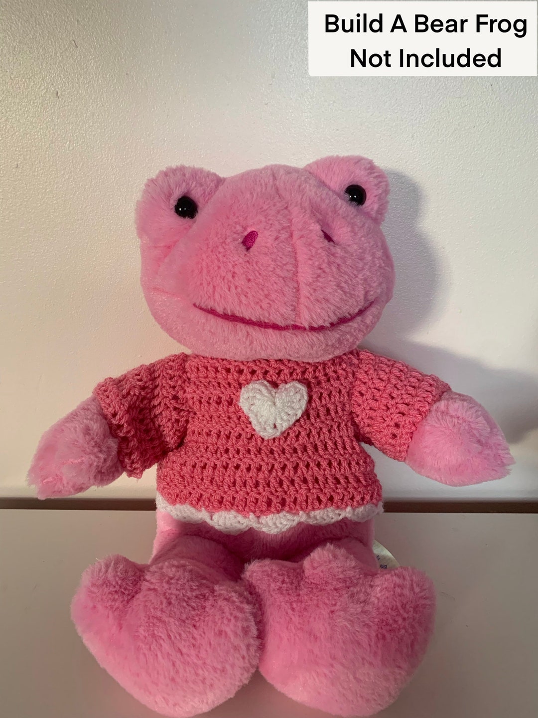 Crochet Build A Bear Spring Green Frog, Spring Pink Frog Jumper *build ...