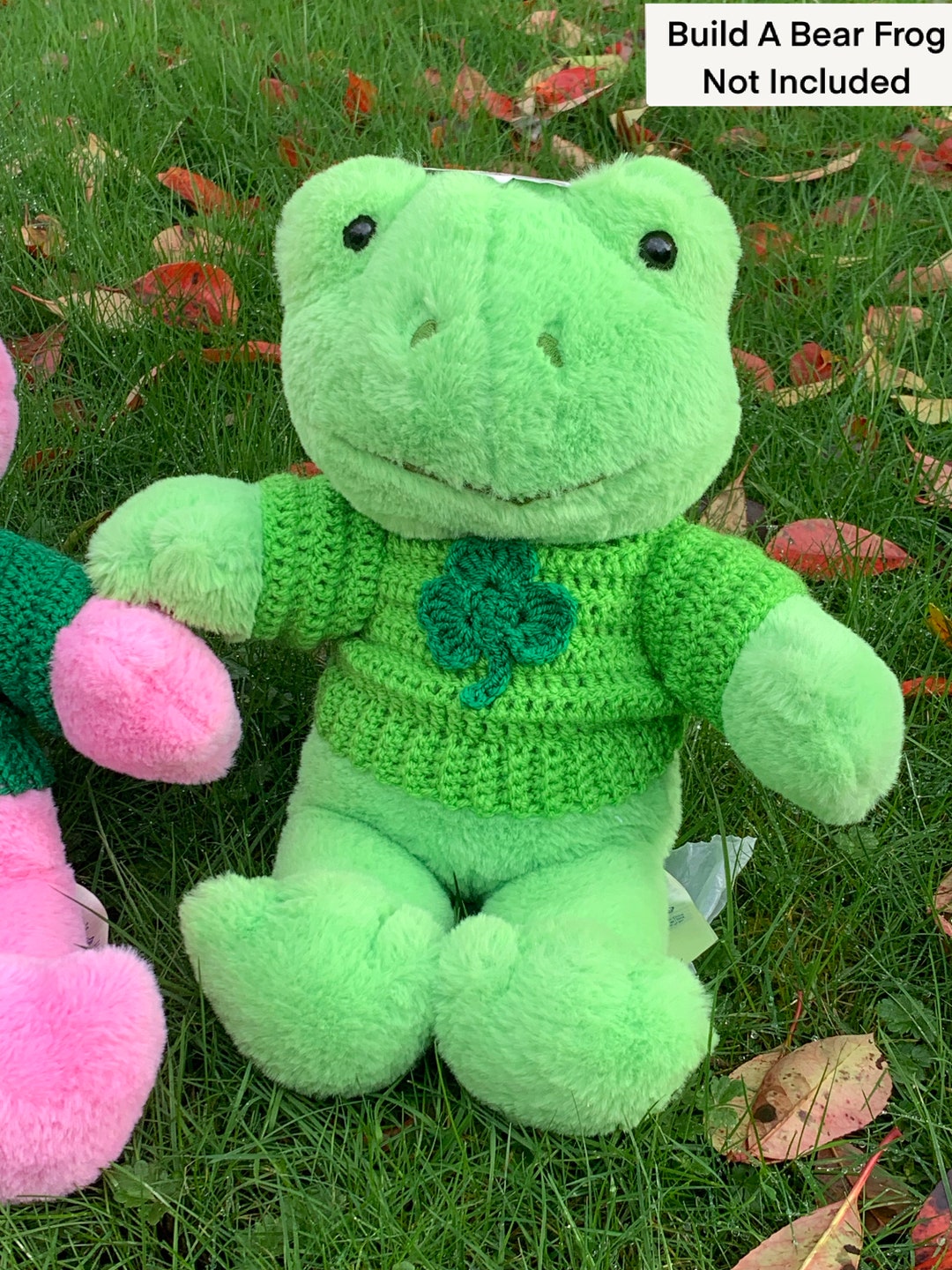 Crochet Build A Bear Spring Green Frog, Spring Pink Frog Jumper build A ...