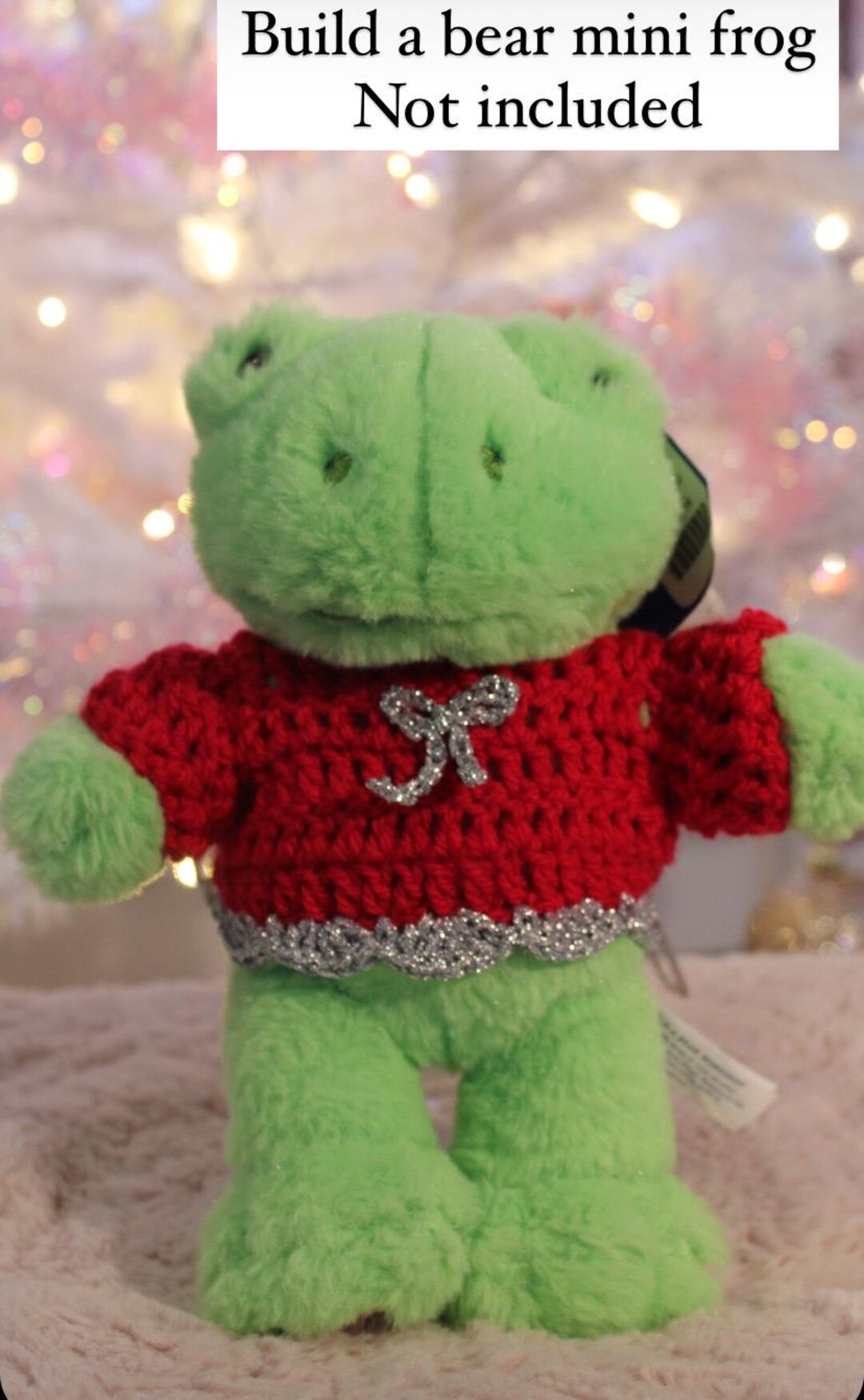 Crochet Build A Bear Jumper Made to Fit the Build a Bear Mini Frog ...