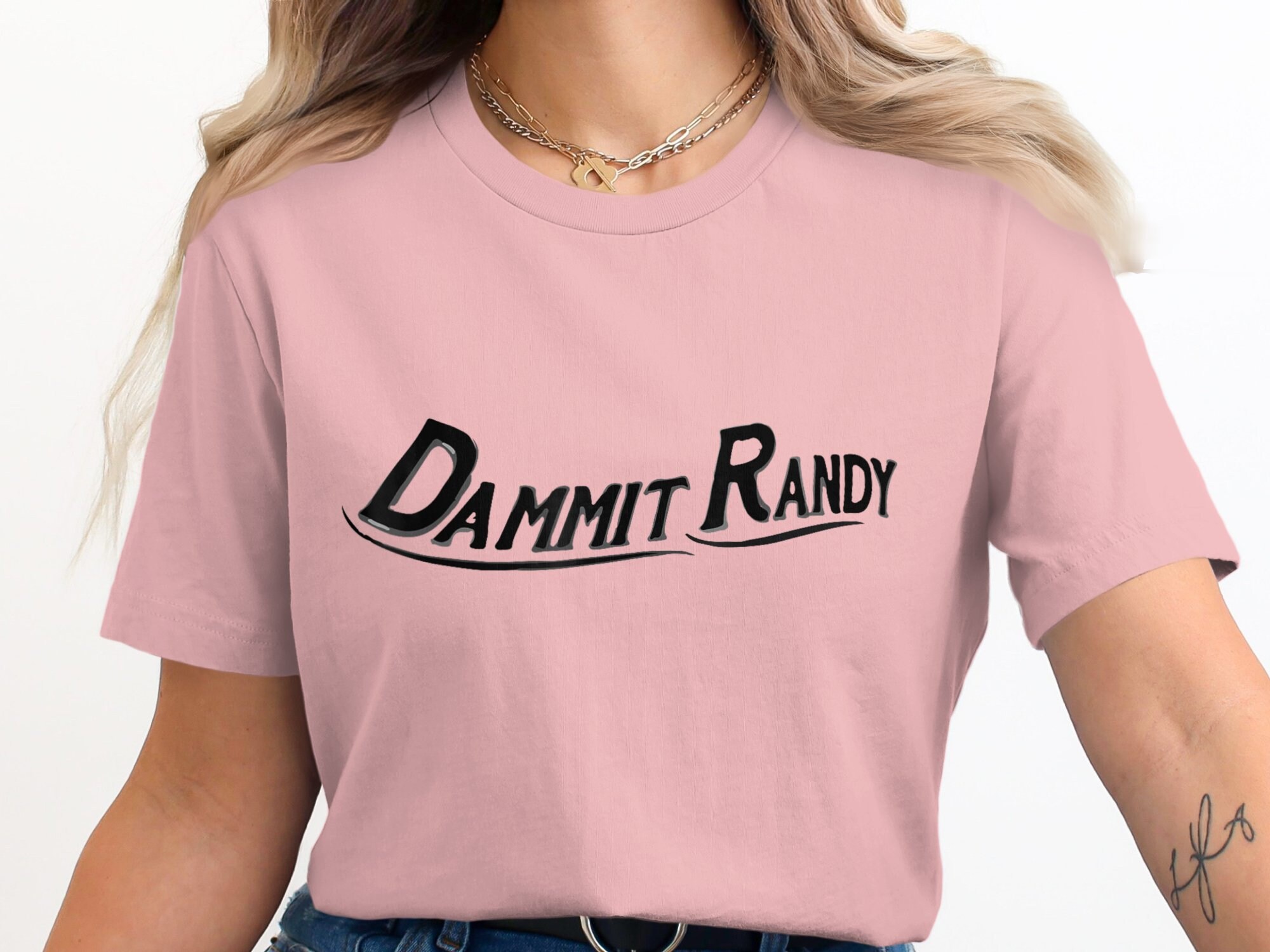 Funny Dammit Randy T-shirt, Humorous Graphic Tee, Vintage Style Shirt ...