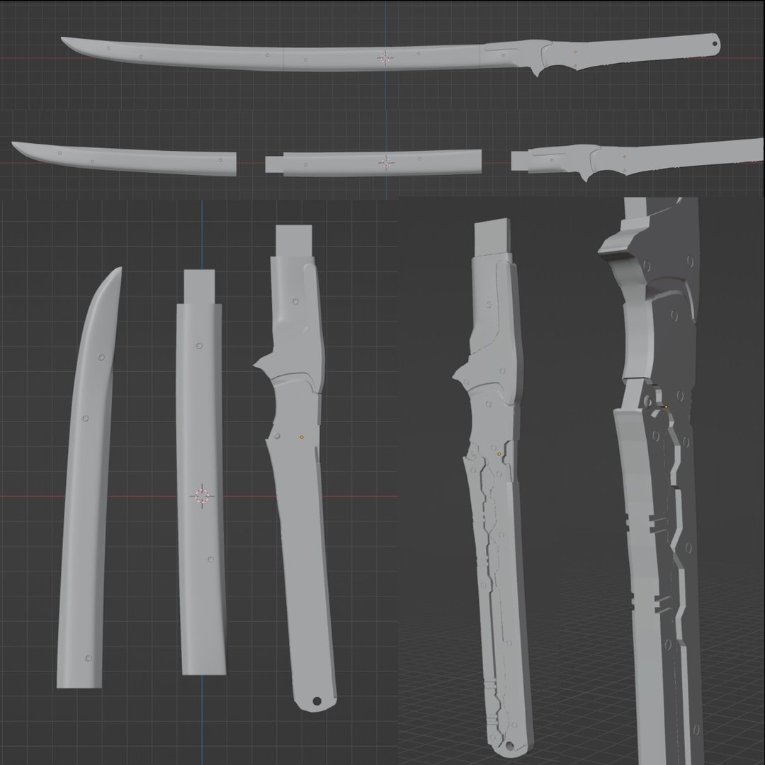 Metal Gear Rising Reavengence Raiden's HF Blade 3D Model - Etsy