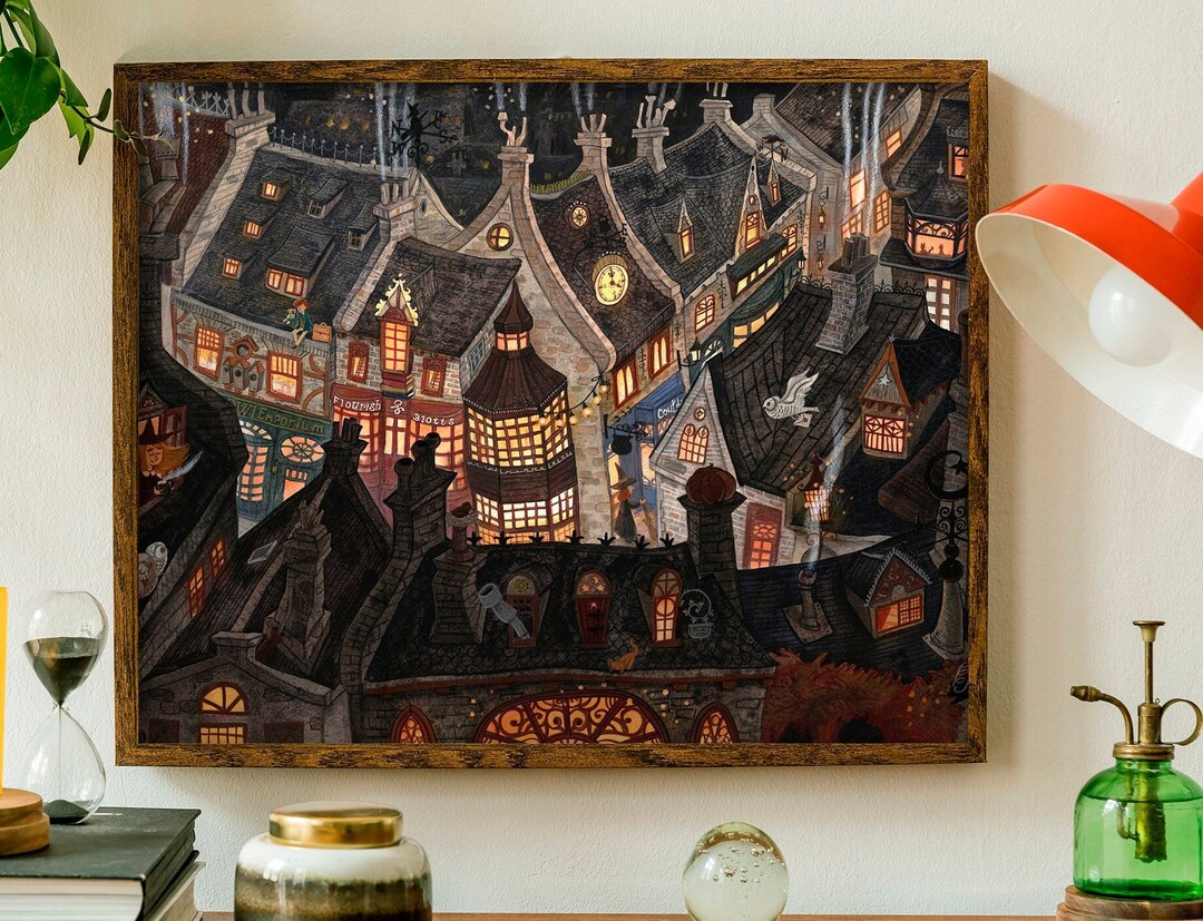 Magic Street, a Witch Alley Full of Wizards - Etsy