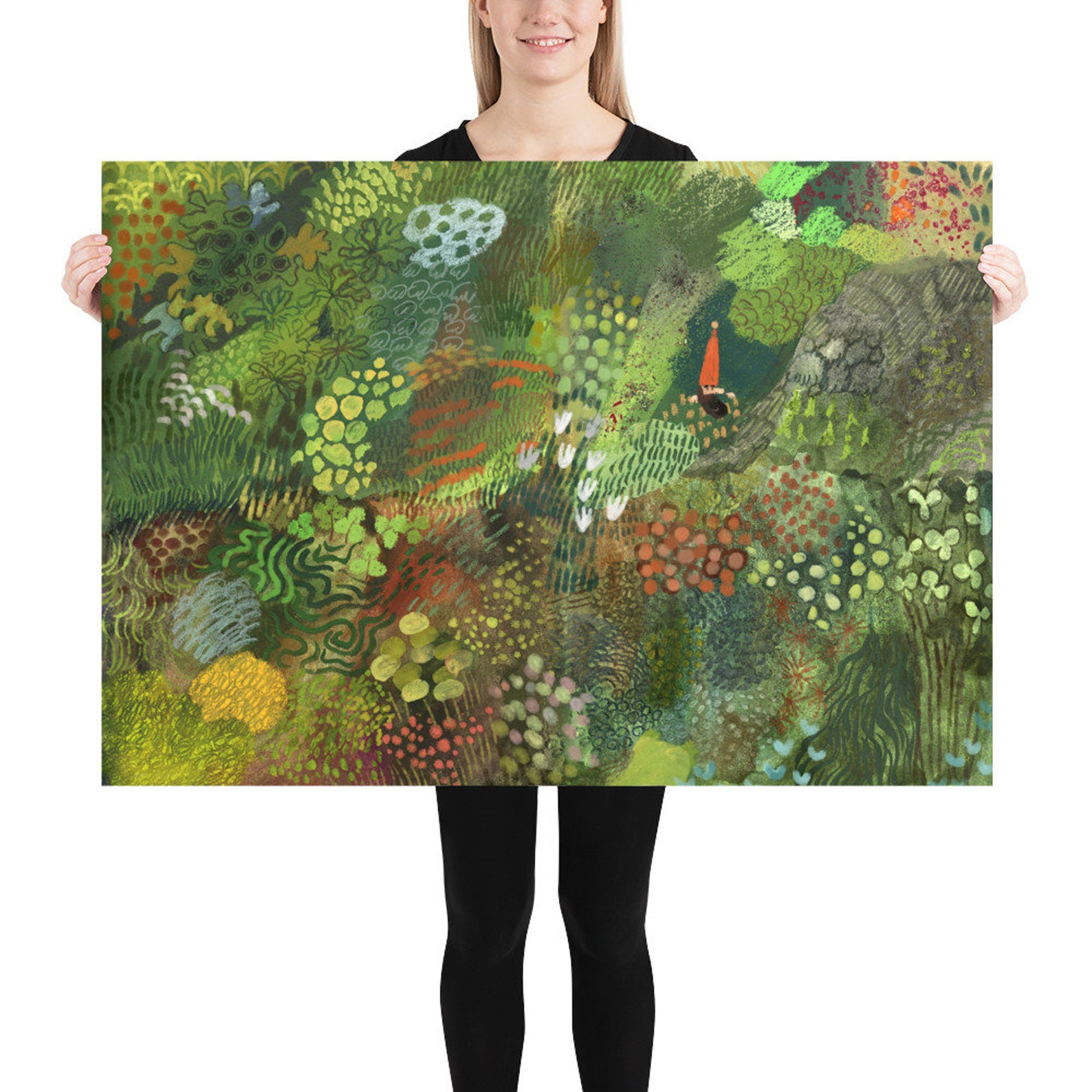 Moss Poster, Green Print, Moss Illustration, Forest Poster, Textures ...