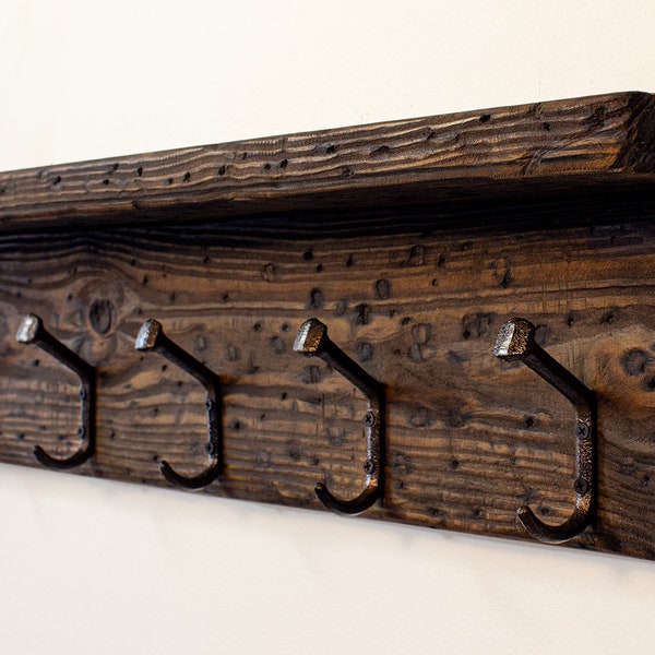 Rustic Coat Rack - Etsy