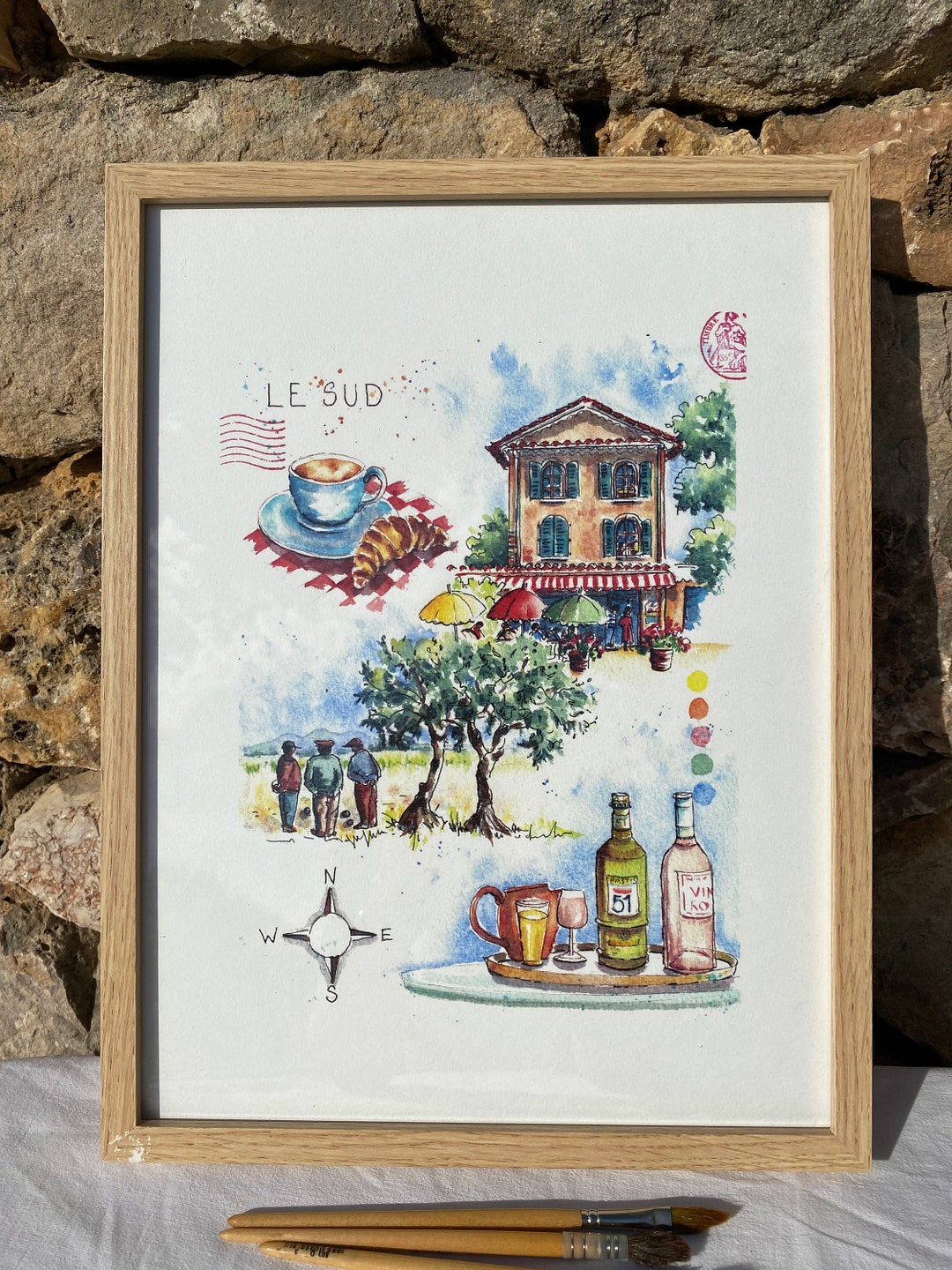 French Cafe Life, Coffee, Croissants Wine, Boules Competitions, From My ...