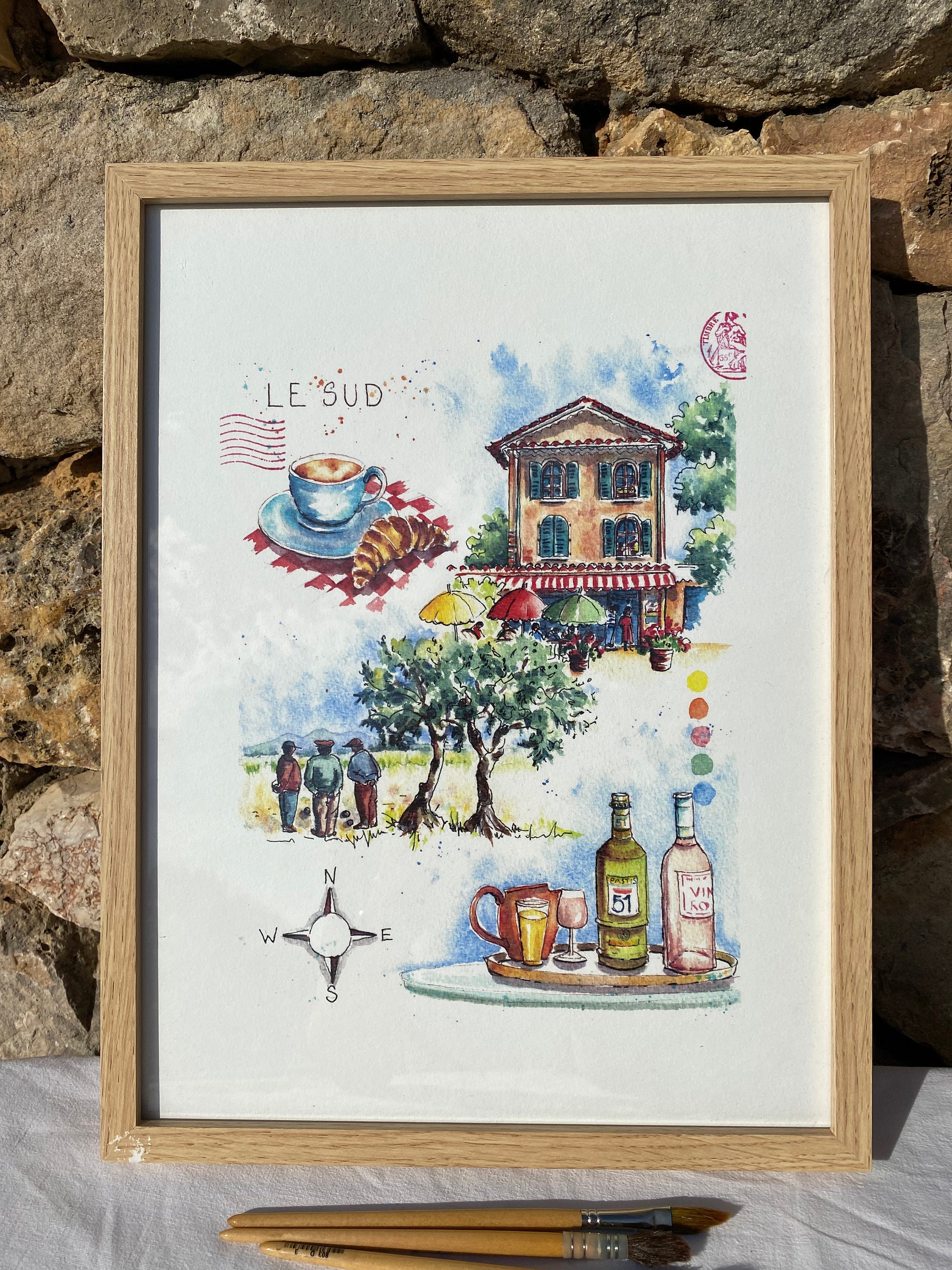 French Cafe Life, Coffee, Croissants Wine, Boules Competitions, From My ...