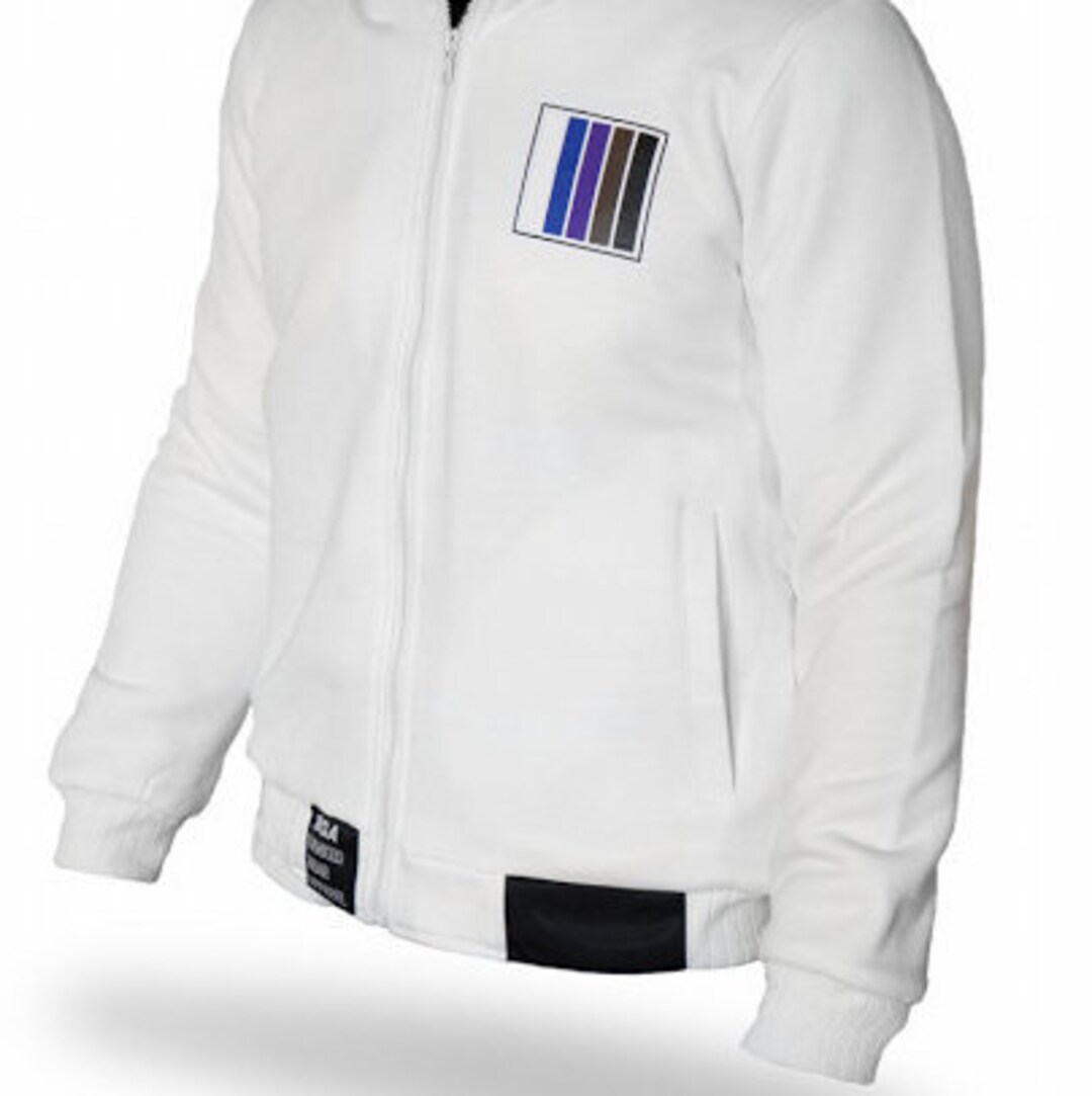 White Jiu Jitsu Hoodie Bomber Jacket - Etsy