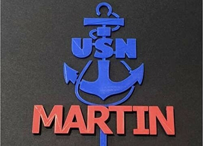 Navy Insignia Personalized US Military Cake Topper - Etsy