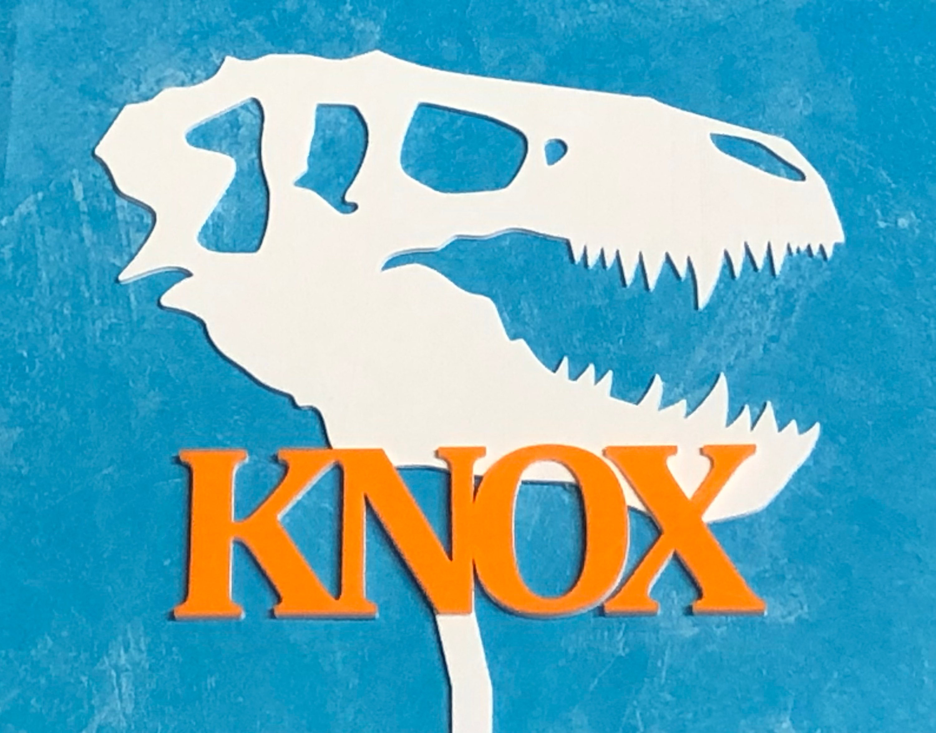 Dinosaur T-rex Fossil Cake Topper - Etsy