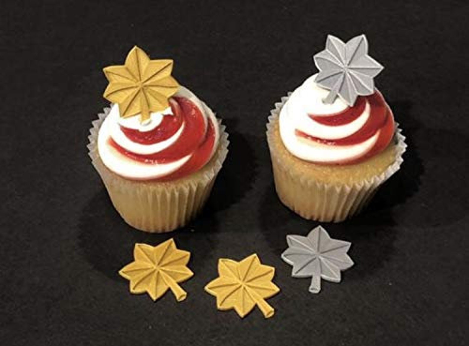 Major LTC Lt Colonel Oak Leaf Military Cupcake Toppers 1 Dozen - Etsy