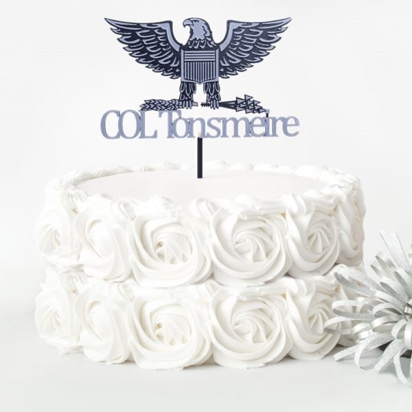 Colonel Rank Eagle Personalized Cake Topper - Etsy