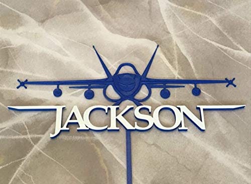 F18 Jet Fighter Top Gun Personalized Cake Topper - Etsy