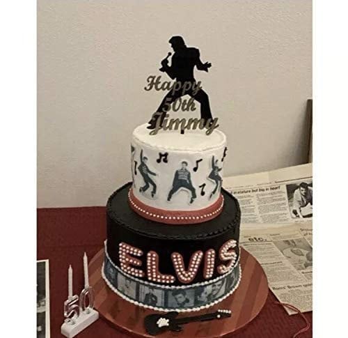 Elvis Personalized Custom Cake Topper - Etsy