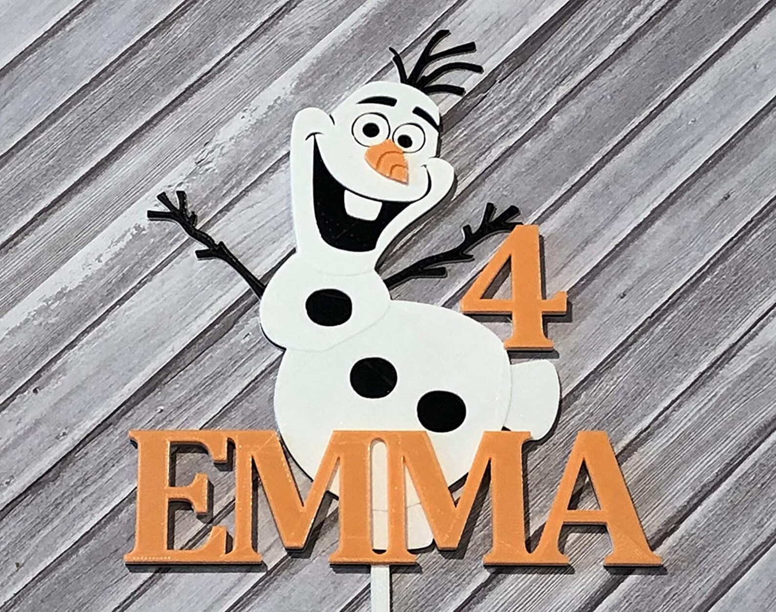Olaf Cake Topper Custom Snowman Cake Topper Personalized | Etsy