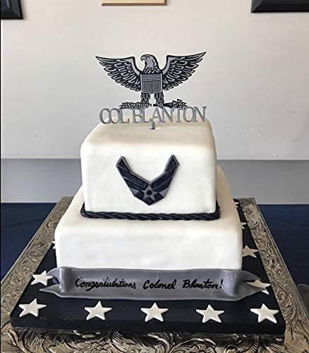 Colonel Rank Eagle Personalized Cake Topper - Etsy