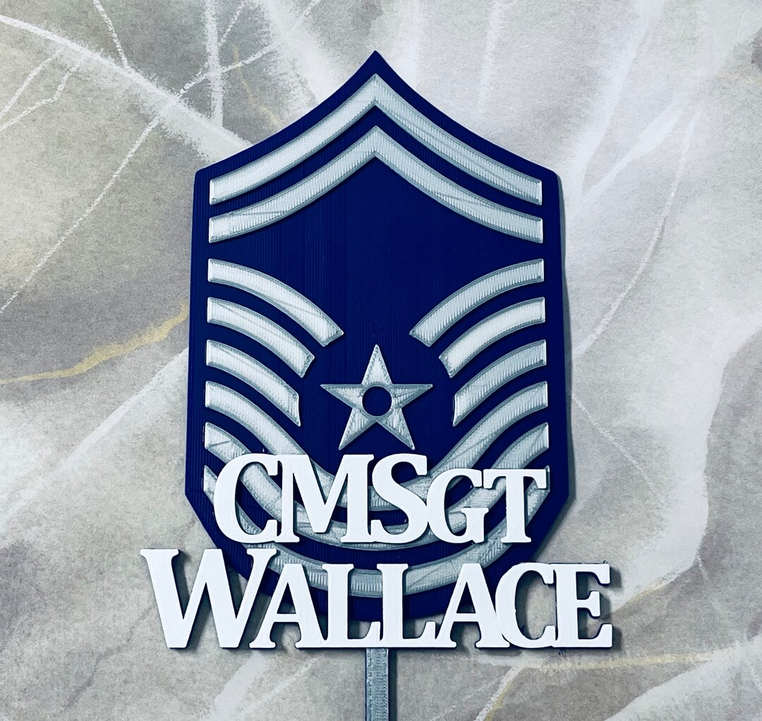 Chief Master Sergeant Cmsgt Air Force Insignia Custom Military Cake ...
