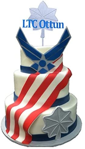 Lt Colonel LTC Personalized Oak Leaf Cake Topper - Etsy